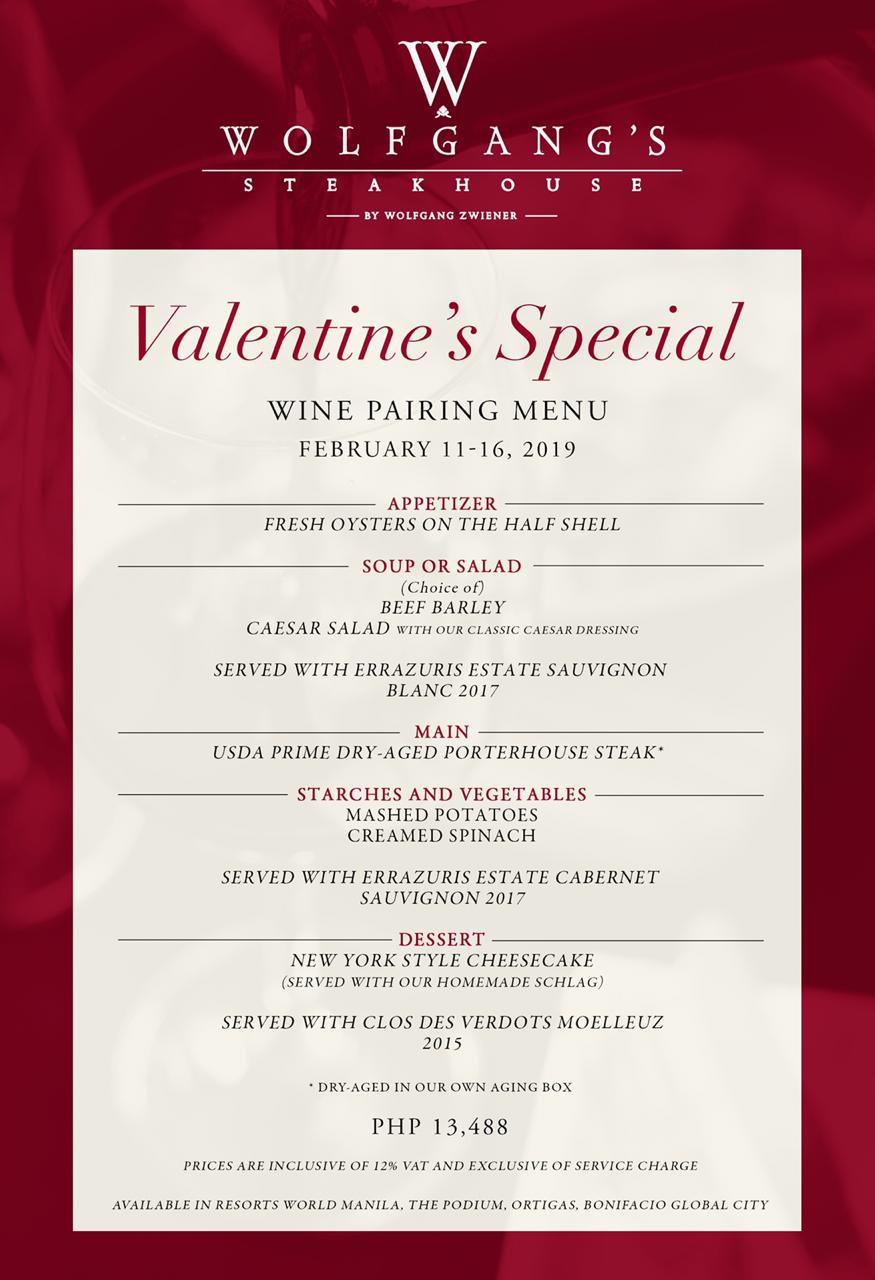 See these Romantic Pairings at Wolfgang’s Steakhouse by Wolfgang ...