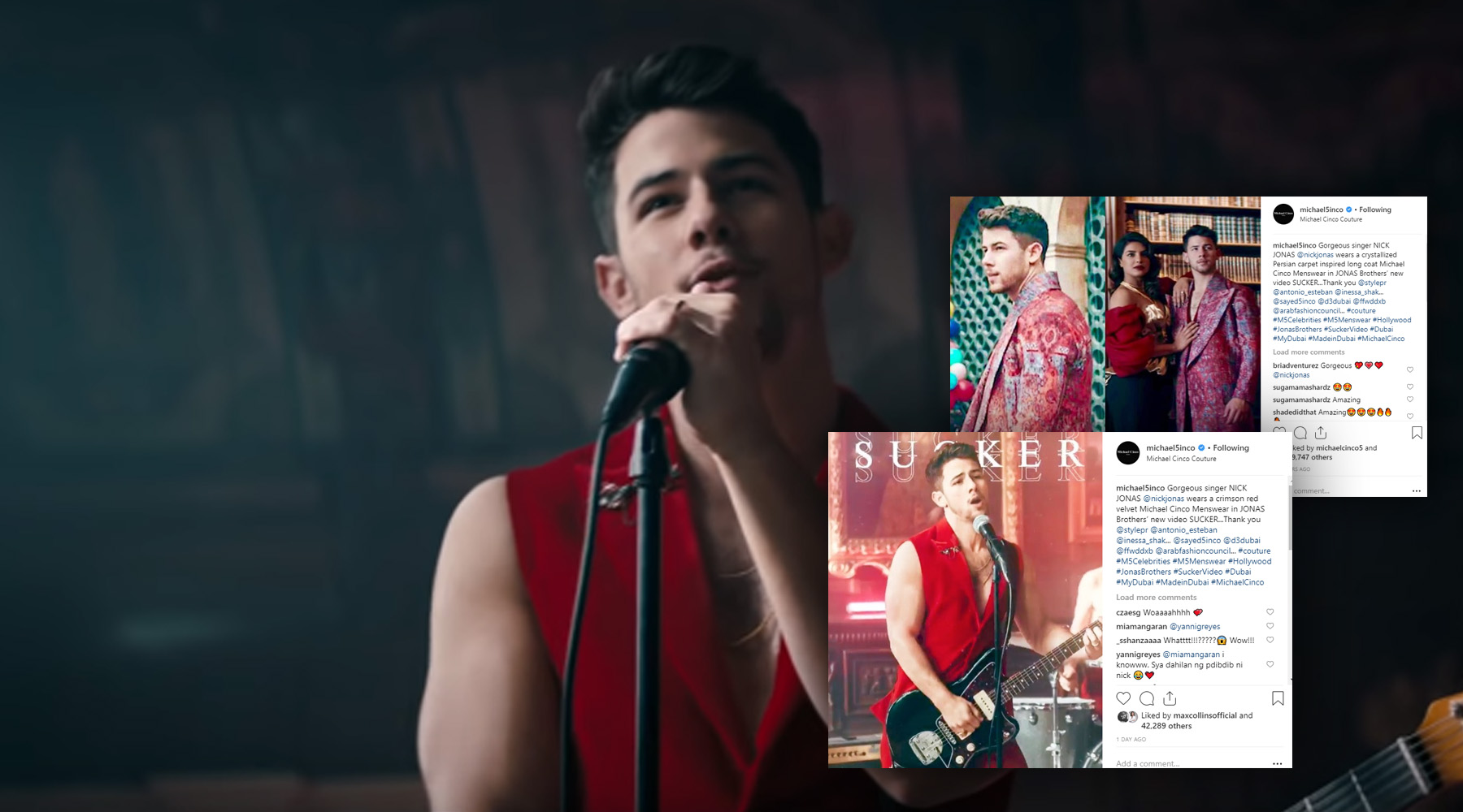 Nick Jonas Appears in Jonas Brothers' Comeback Video in Michael Cinco ...