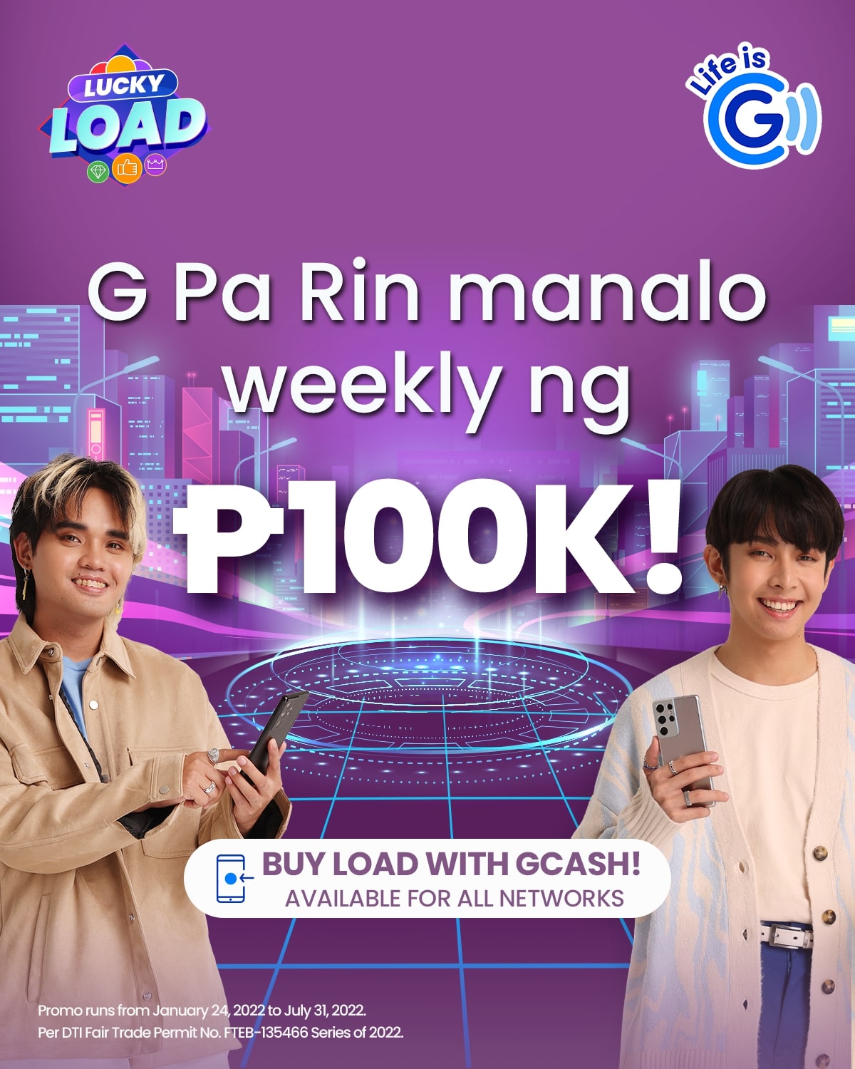 Here's How You can Take Home P100K Weekly from GCash’s Lucky Load Promo