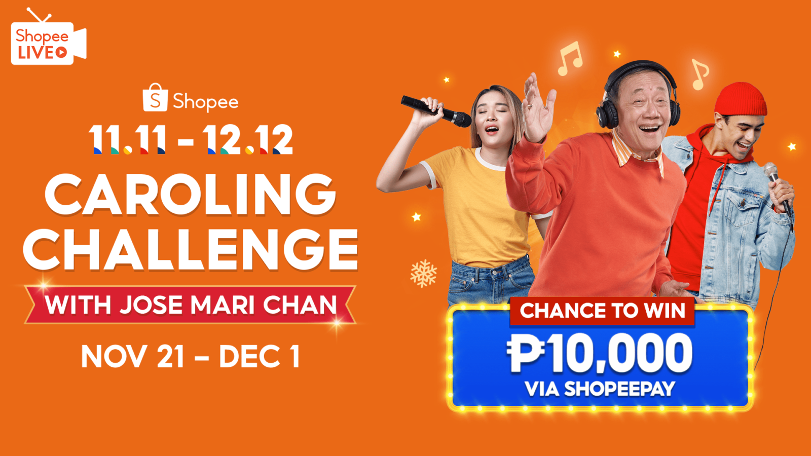 Show Off your Vocal Prowess and Participate in Shopee's 11.11–12.12 ...