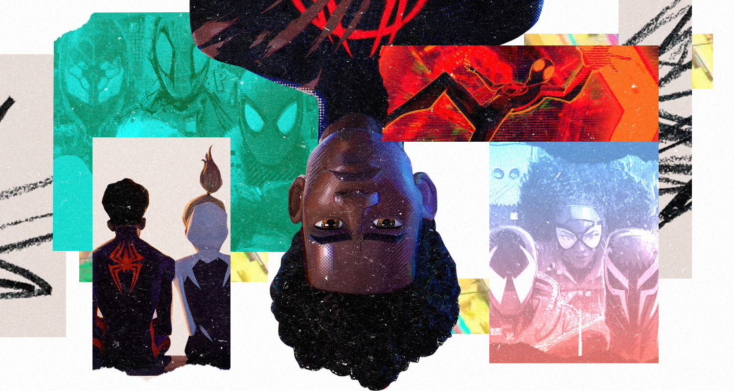 Miles Poses Upside Down in the Official Poster for 'Spider-Man: Across ...