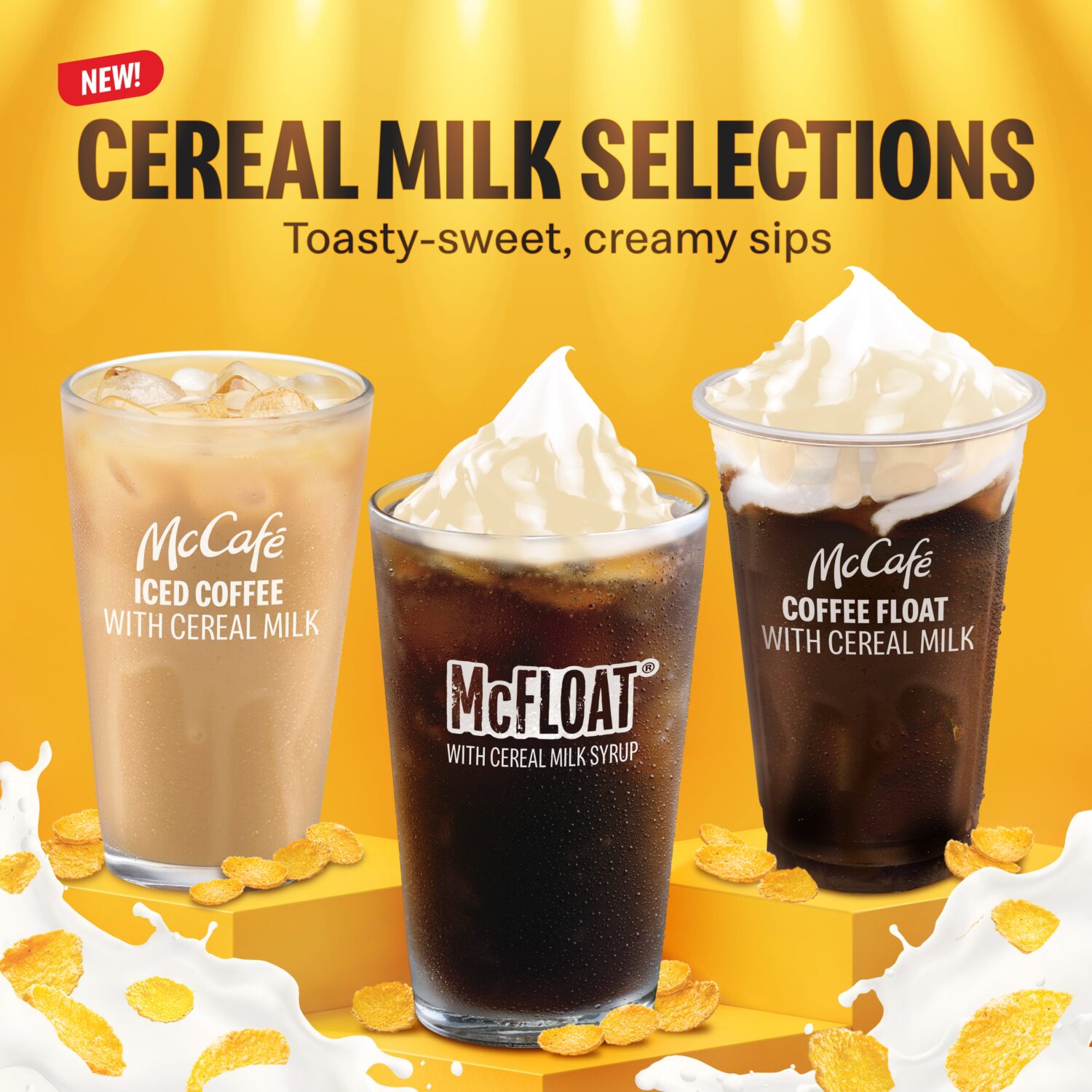 Sip and Savor McDonald’s Caffeine Twist in McCafé Cereal Milk Drinks ...